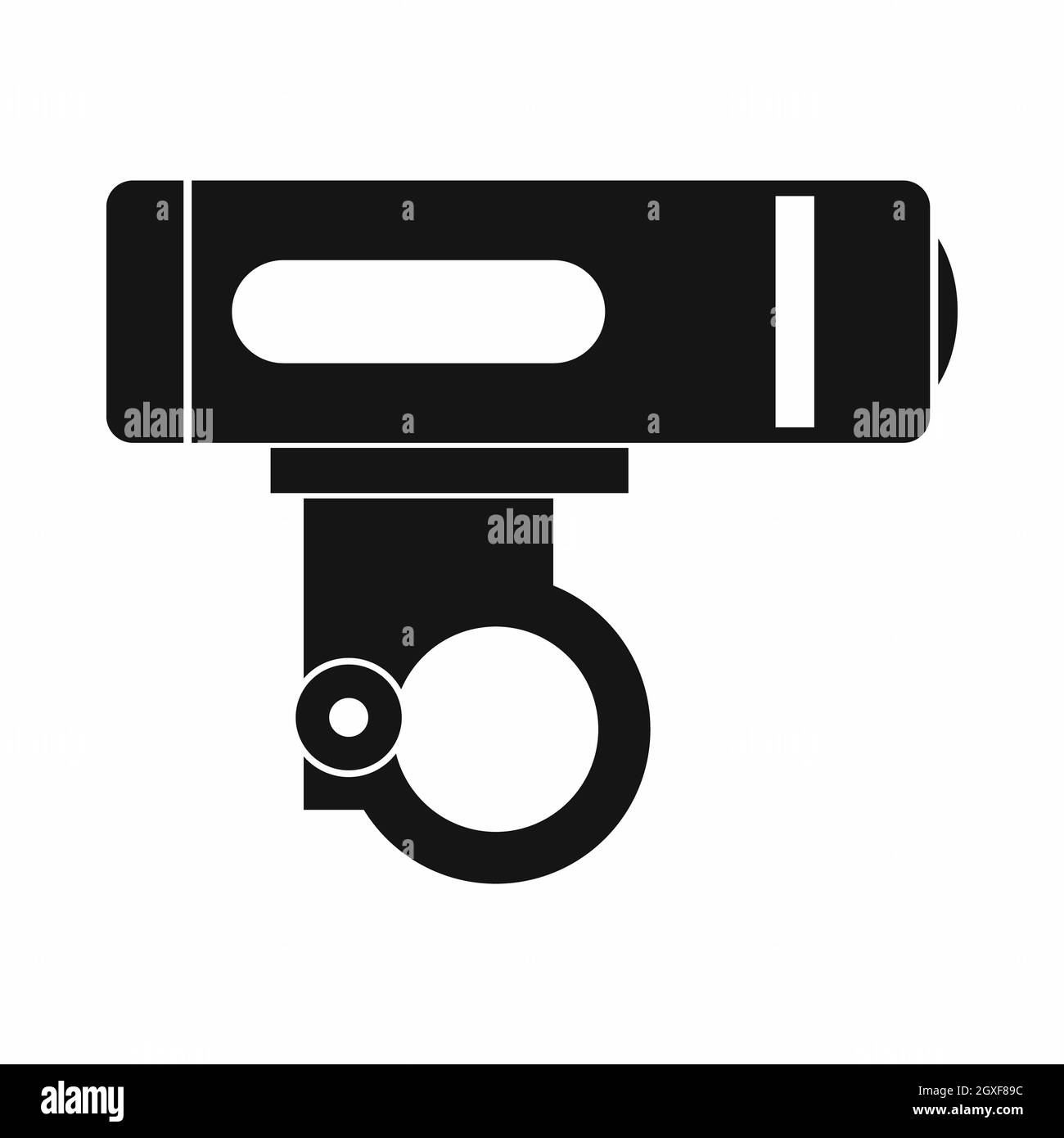 Bike light icon in simple style isolated on white background Stock ...