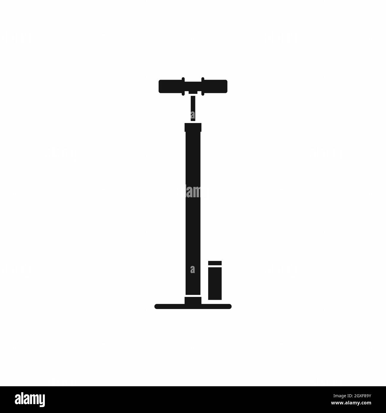 Bicycle pump icon in simple style isolated on white background Stock ...