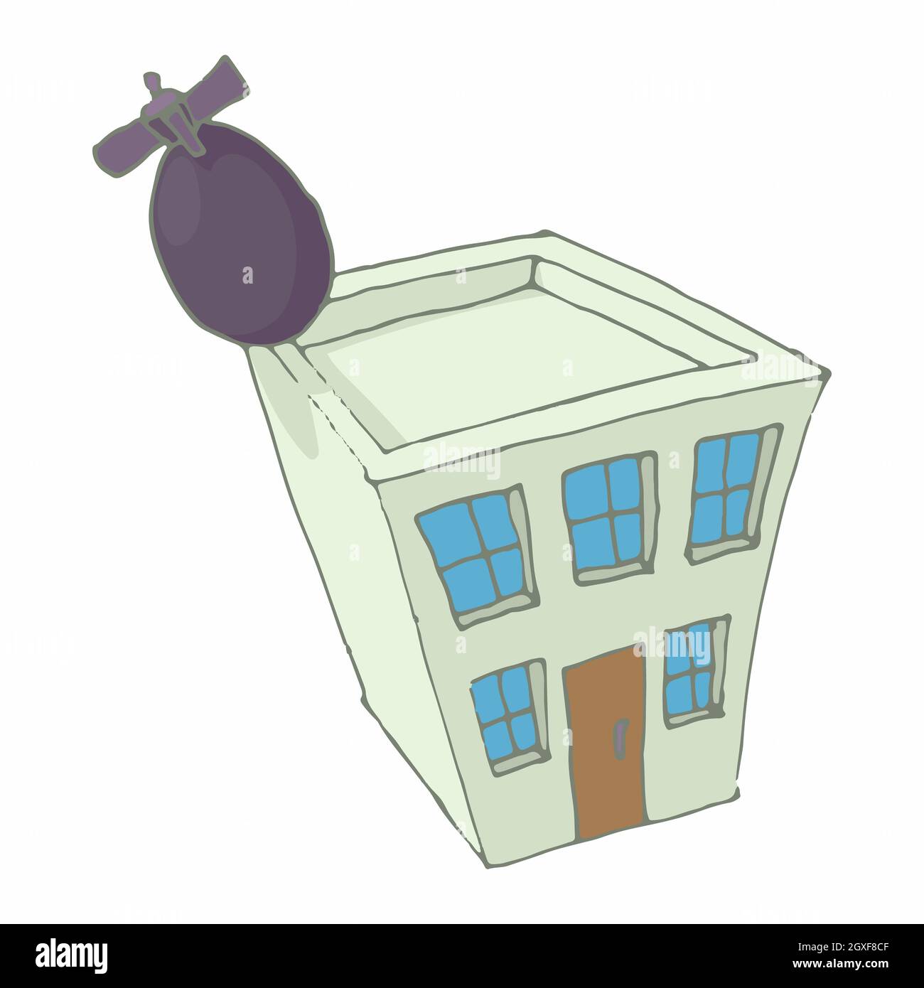 Collapsing house cartoon hi-res stock photography and images - Alamy