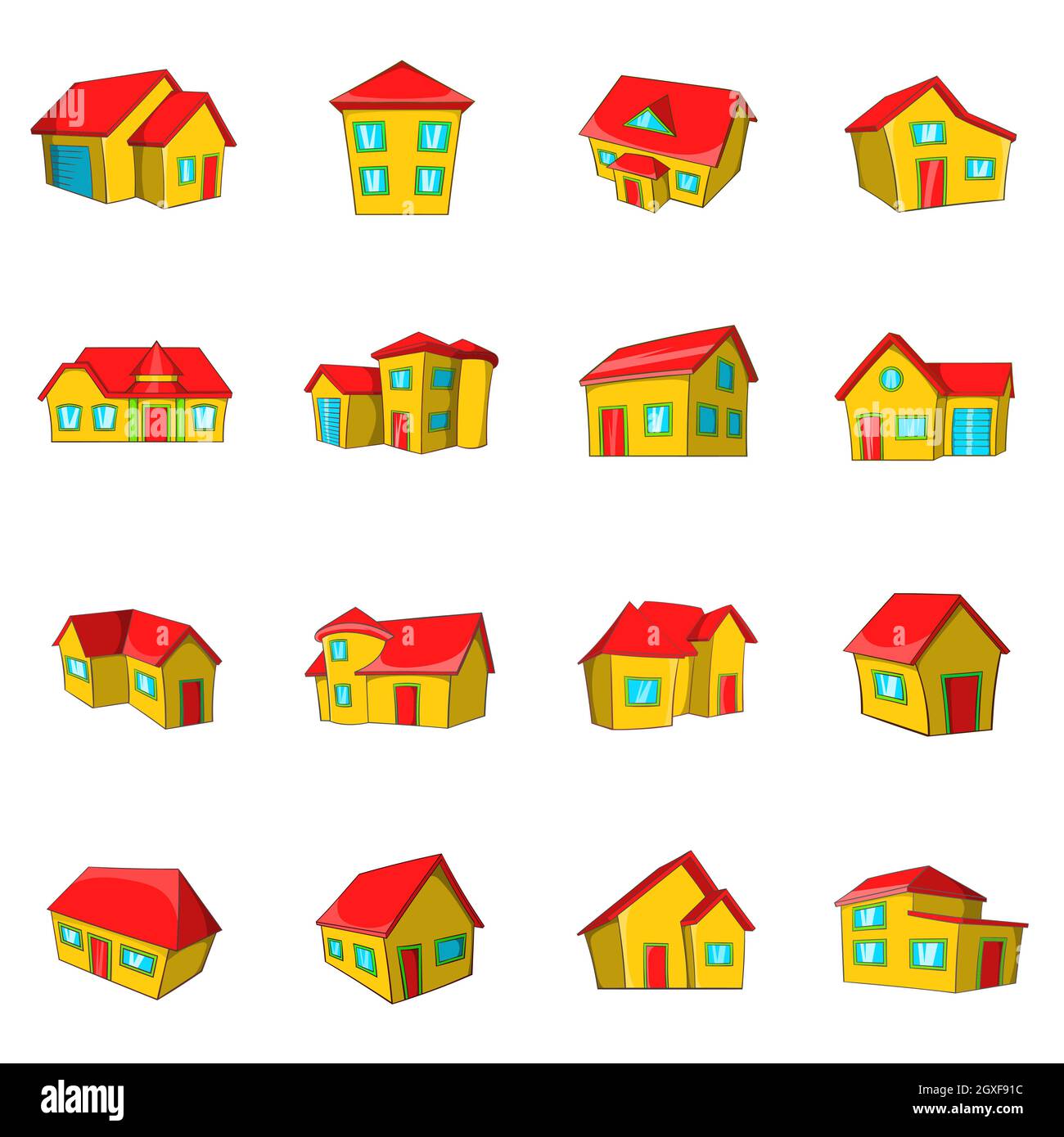 Real estate icon set in Cut Out Stock Images & Pictures - Alamy