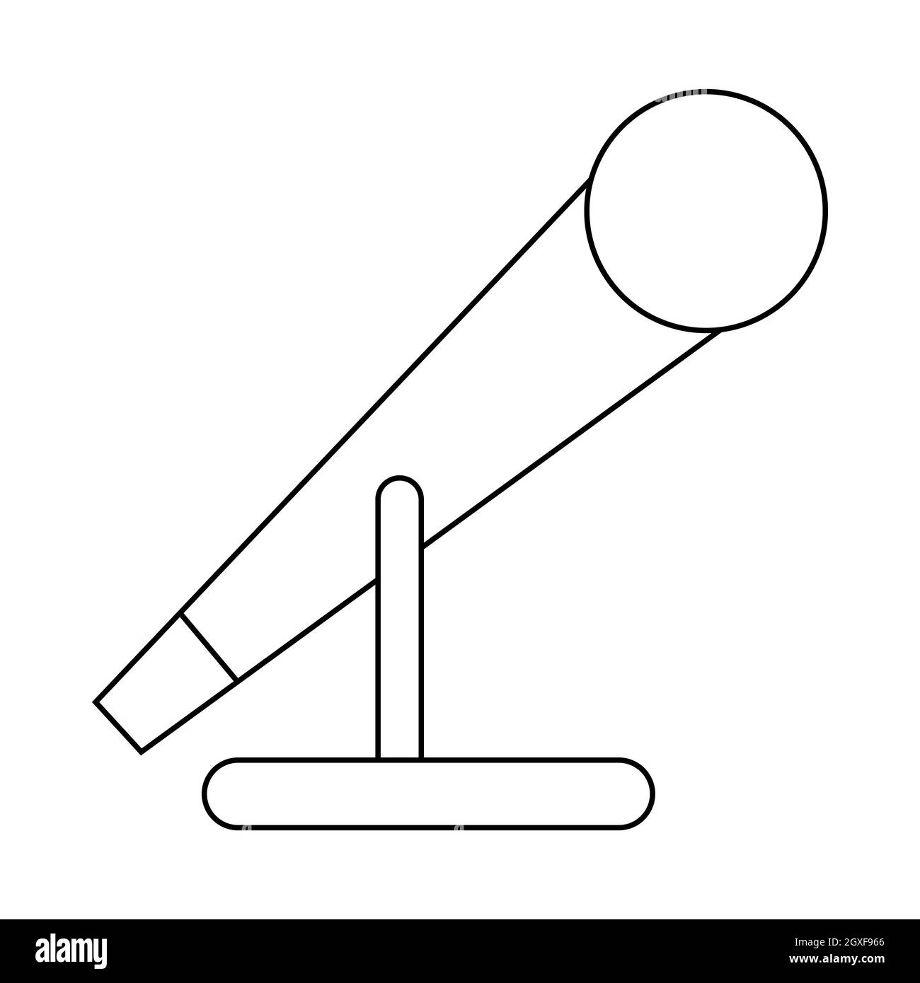 Microphone stand outline white Black and White Stock Photos & Images ...