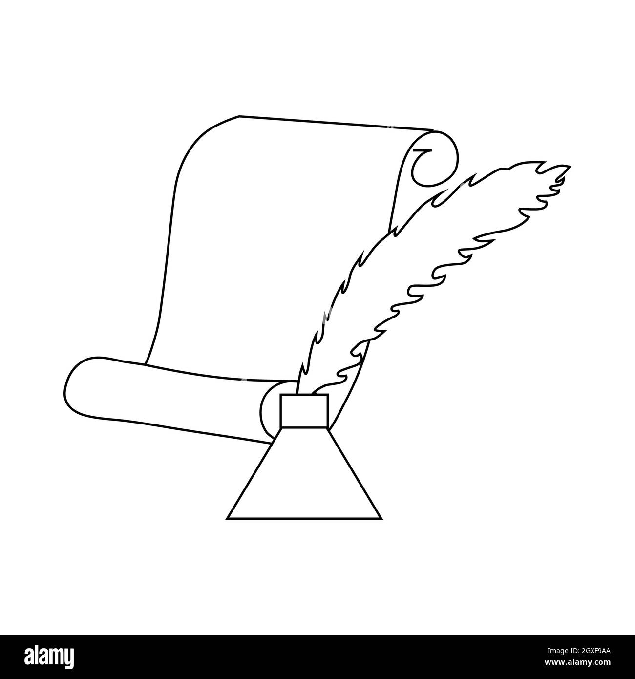 Manuscript on desk Cut Out Stock Images & Pictures - Alamy