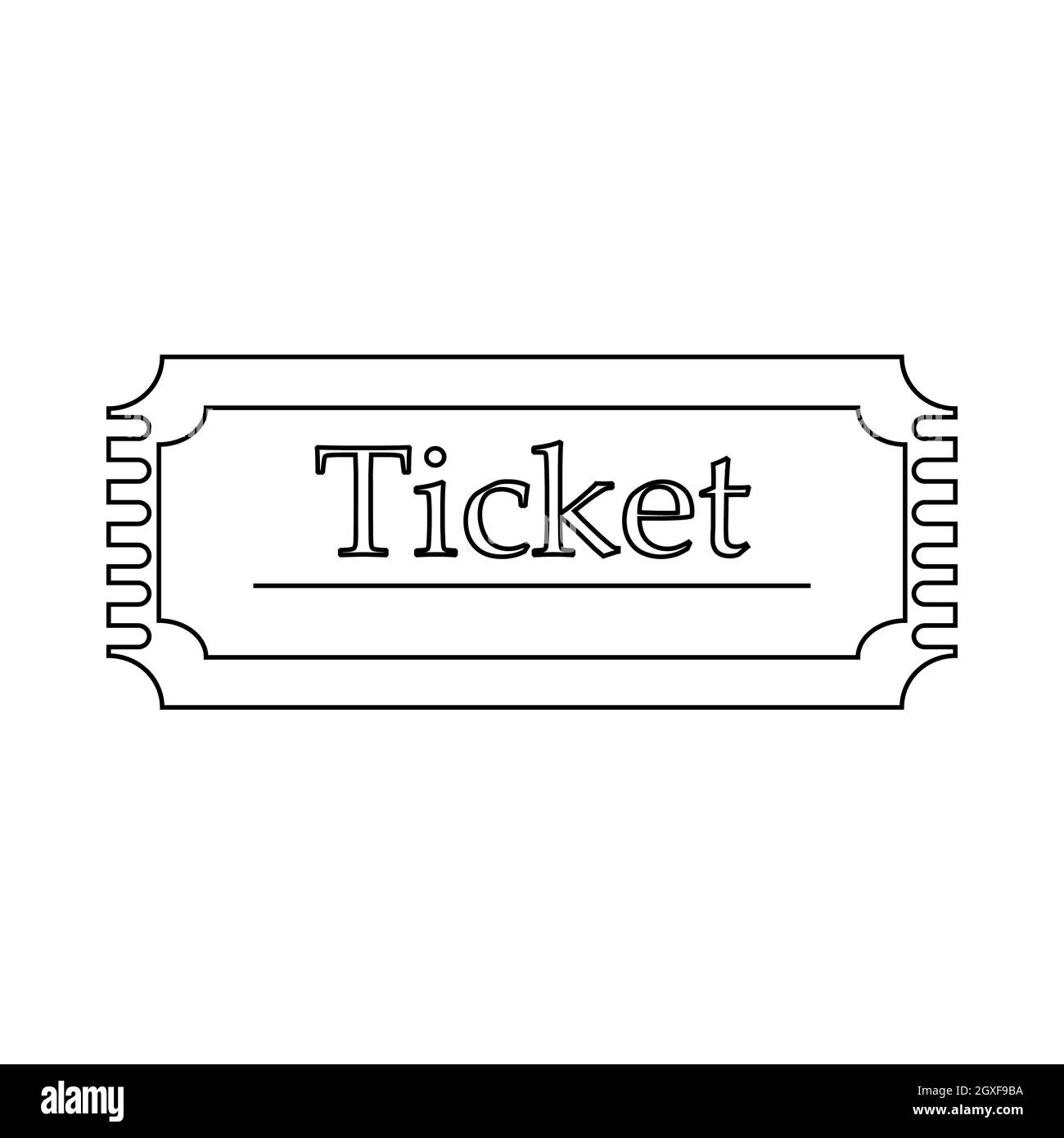 Raffle Ticket Clipart Black And White