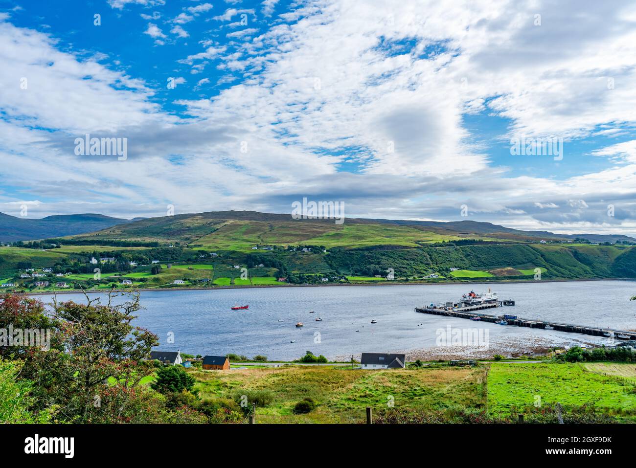 UIG, ISLE OF SKYE - SEPTEMBER 16, 2021: View of Uig, a village and a ...