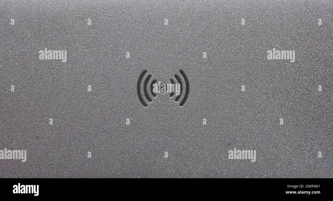 RFID radio frequency identification symbol for NFC near field ...