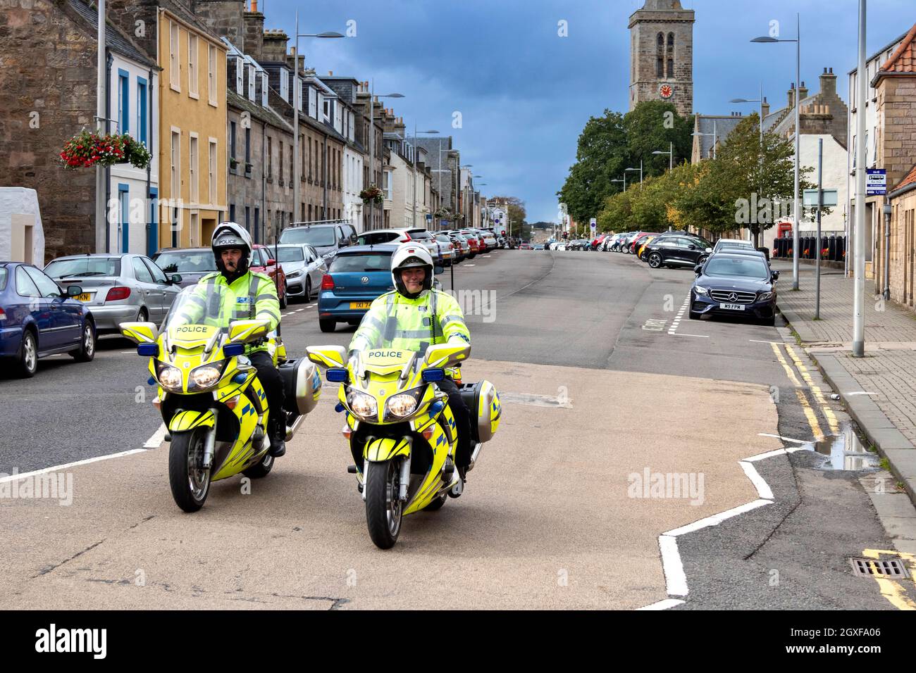 Scottish police motorbikes hi-res stock photography and images - Alamy