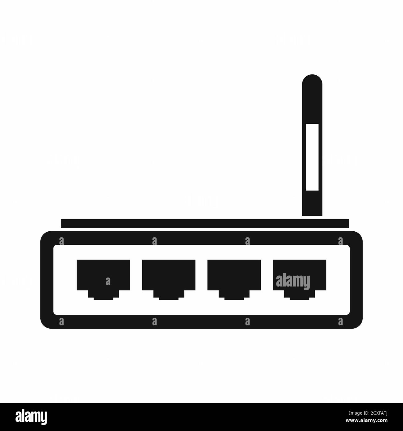 Router icon in simple style isolated on white background Stock Photo ...