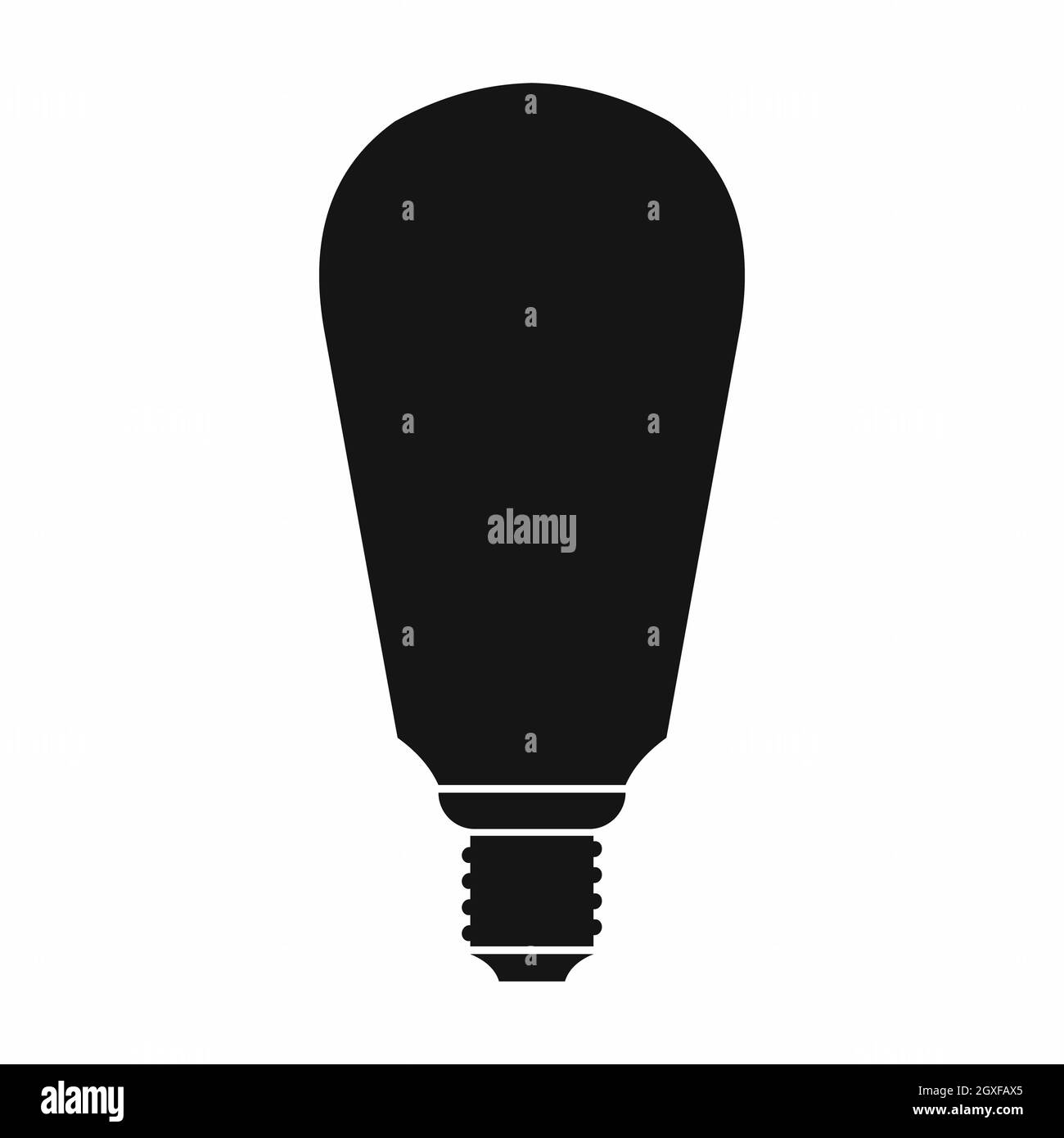 Light bulb icon in simple style isolated on white background Stock ...