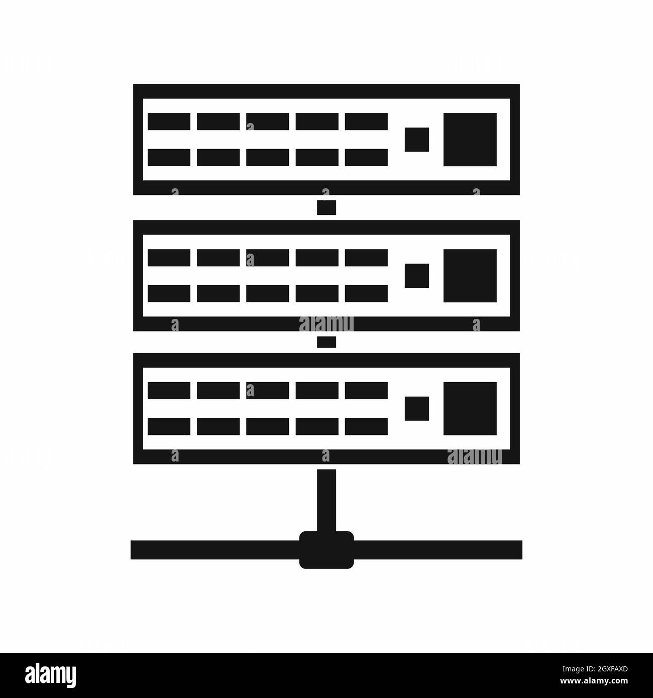 Servers icon in simple style isolated on white background Stock Photo ...