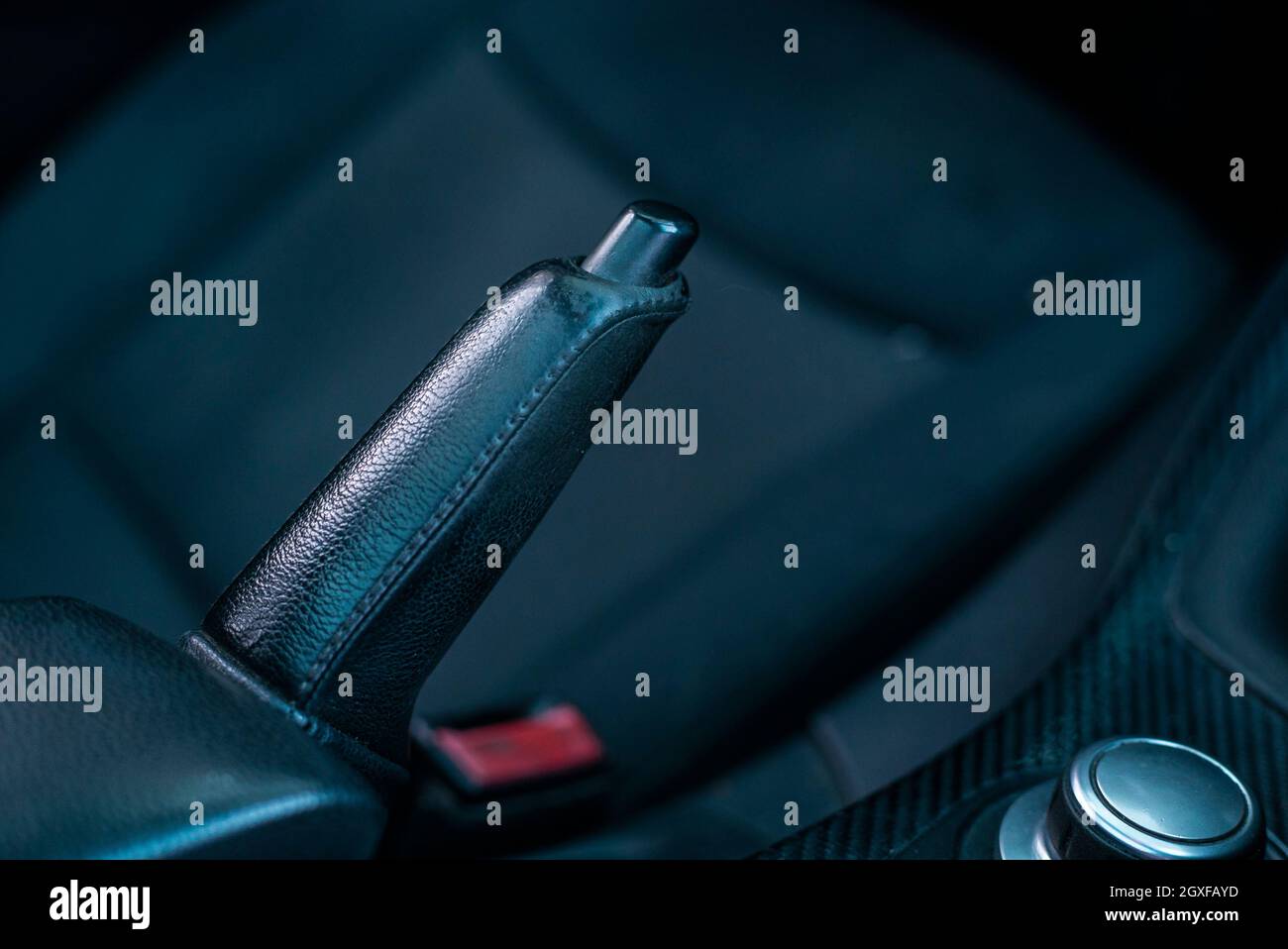Handbrake lever hi-res stock photography and images - Alamy
