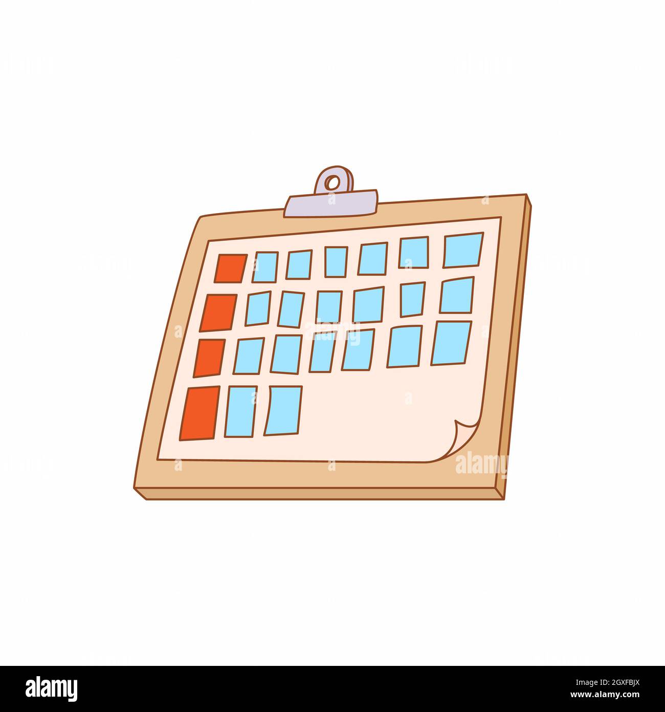 Tablet folder icon in cartoon style isolated on white background ...