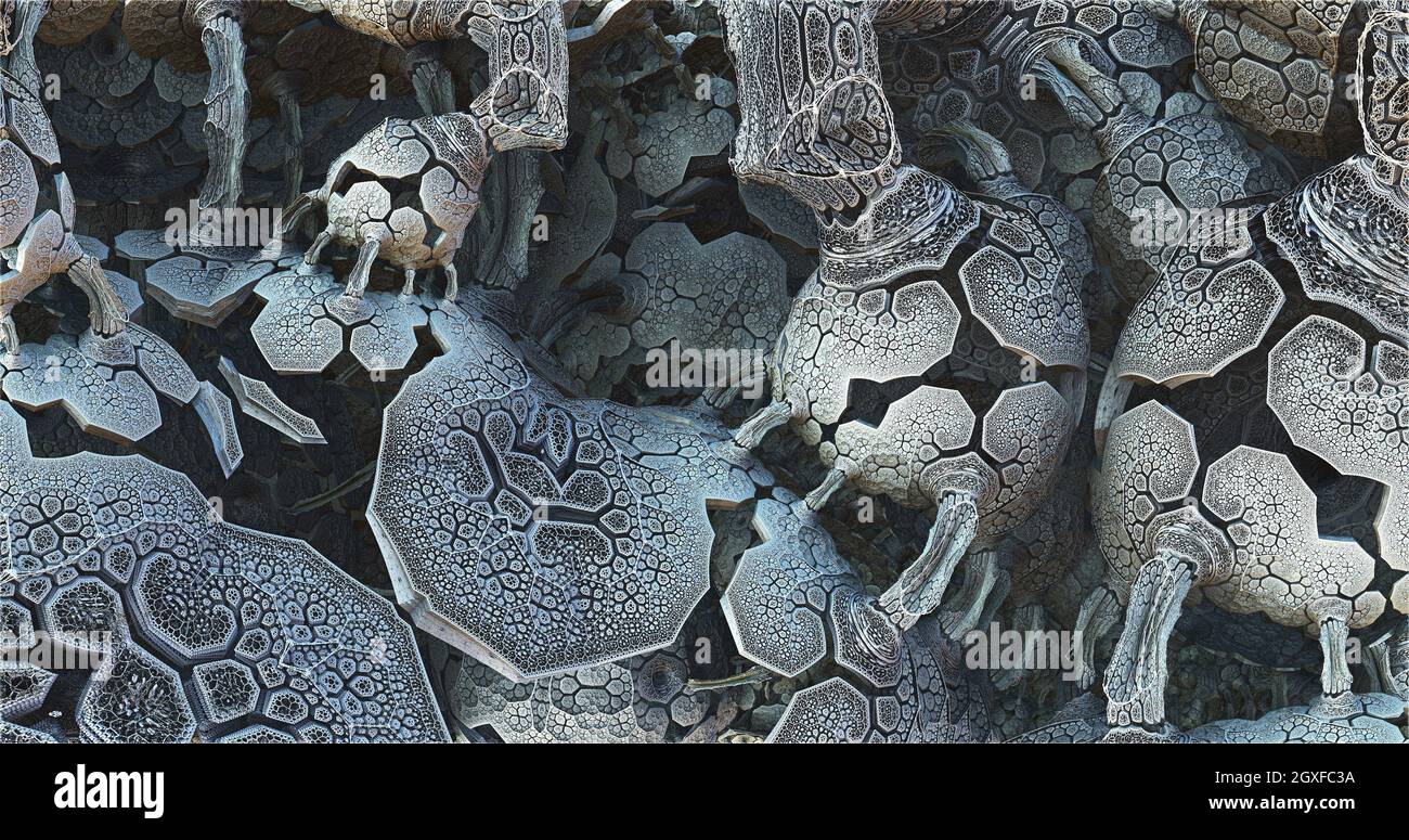 colored Farn in fantastic World Stock Photo - Alamy
