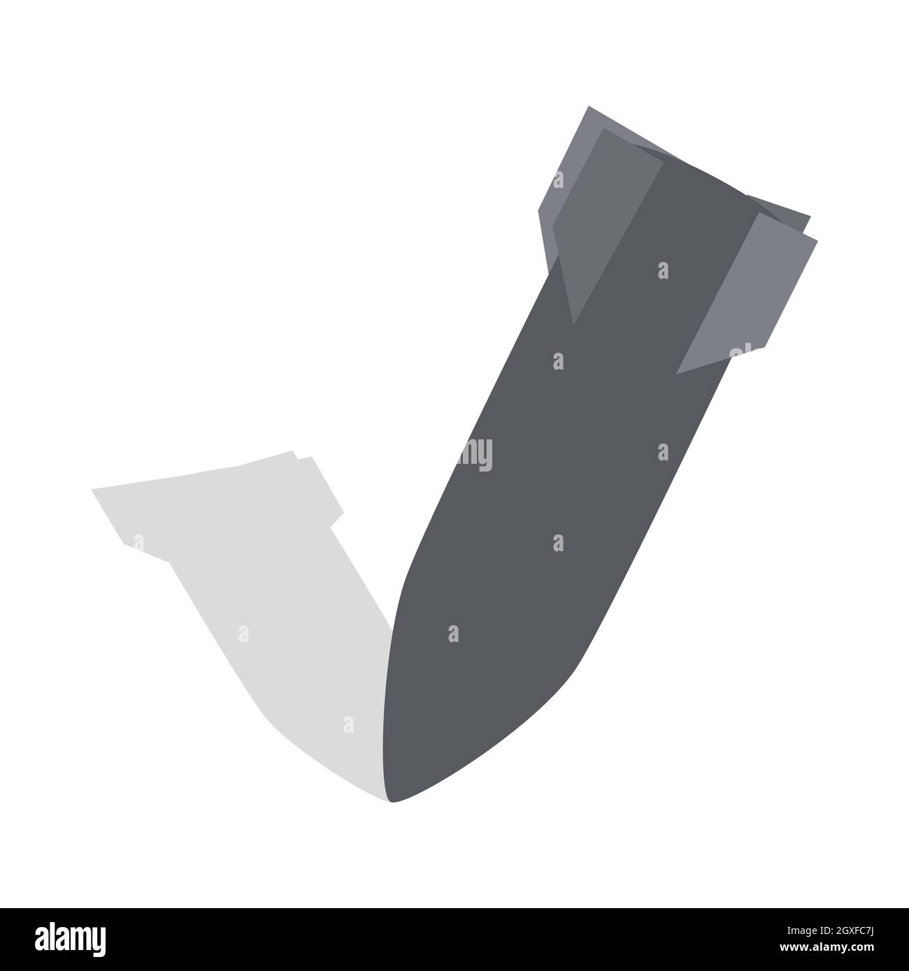 Air bomb icon in isometric 3d style on a white background Stock Photo ...