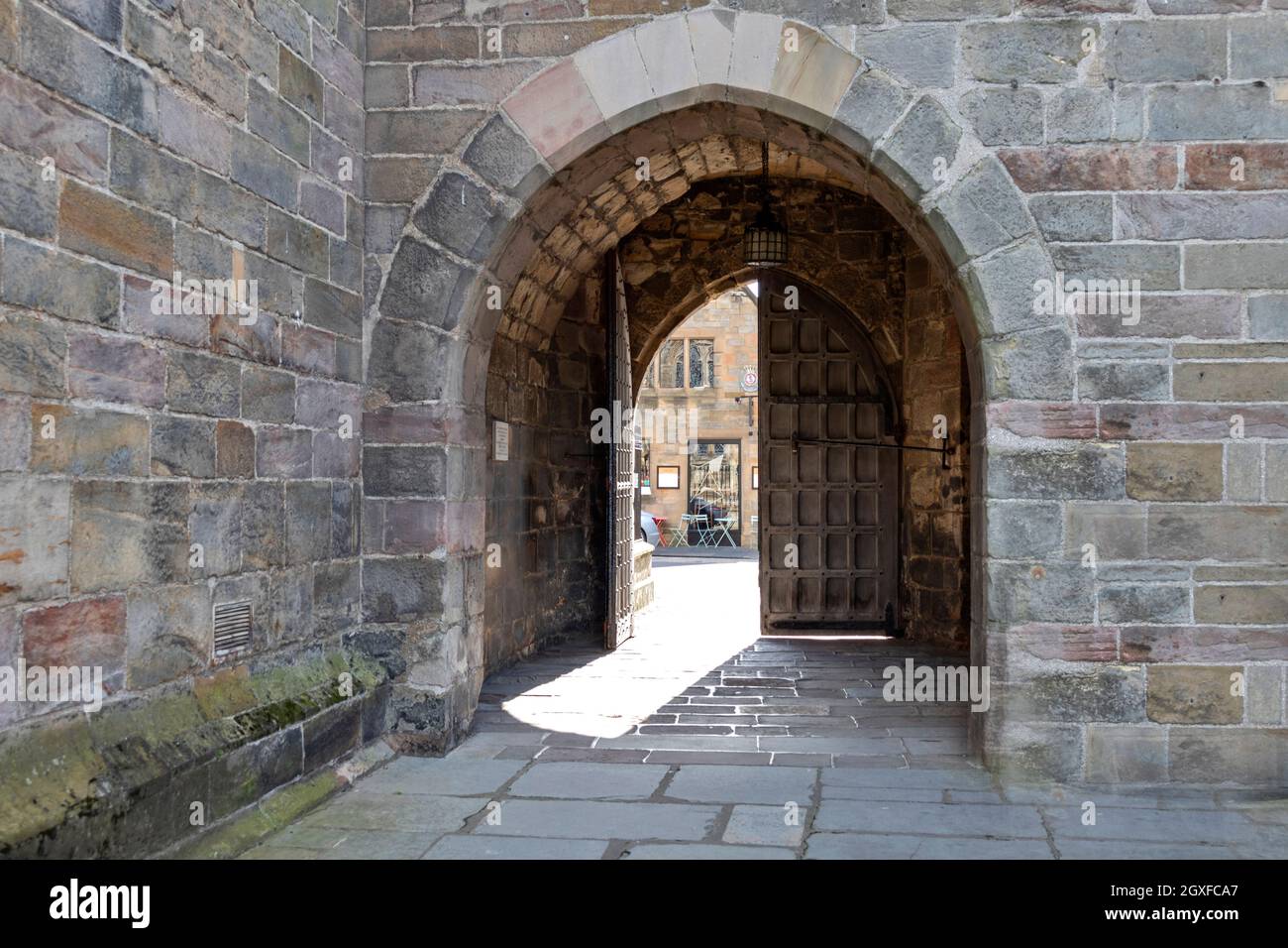ST ANDREWS FIFE SCOTLAND THE OLD DOOR AND GATEWAY LEADING INTO ST ...