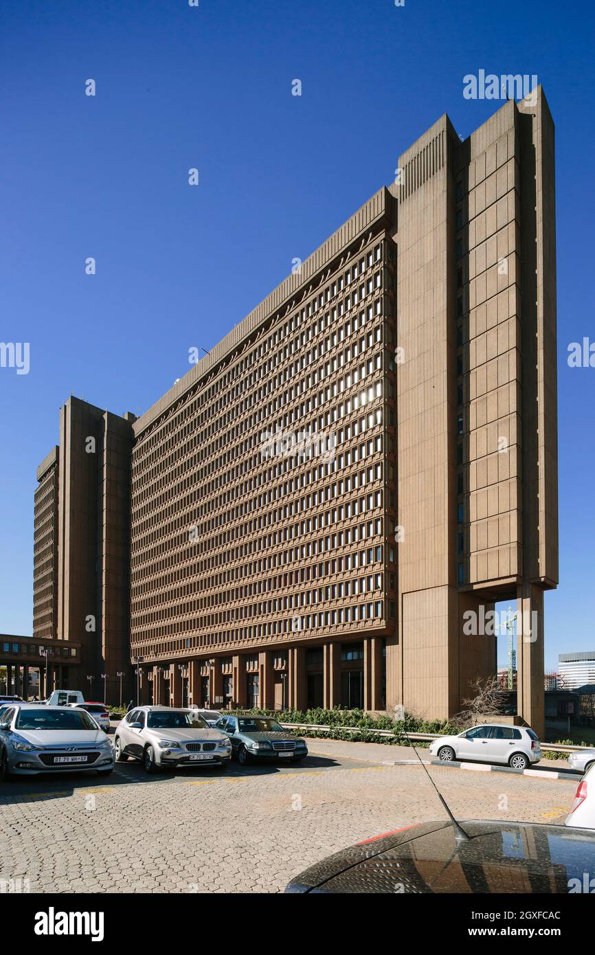 The north facade of the main building, from the visitors parking lot ...