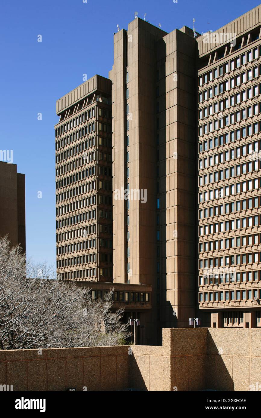 North facade of the main building. Johannesburg Civic Centre ...