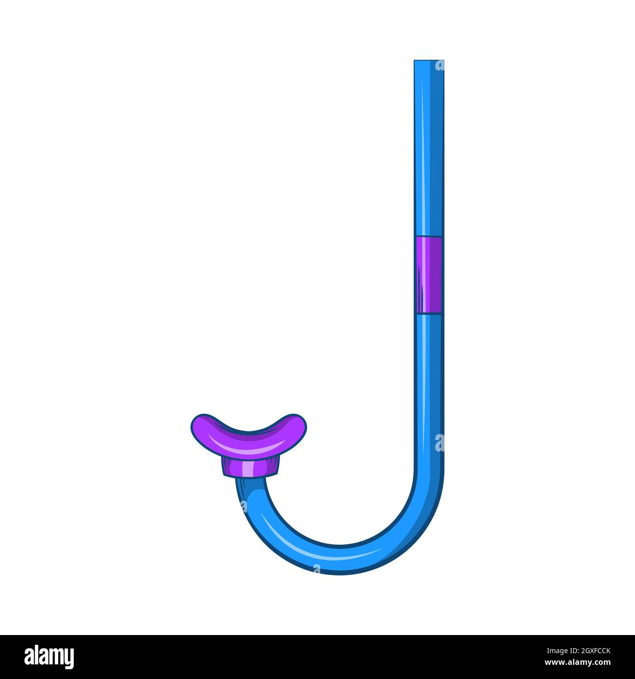 Tube for diving icon in cartoon style isolated on white background ...