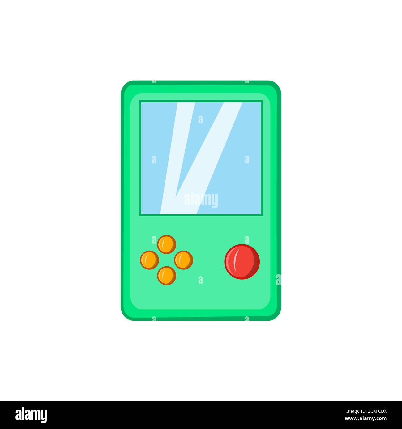 Tetris icon in cartoon style isolated on white background. Games and ...