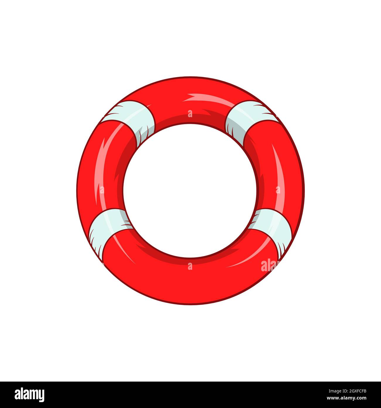 Lifeline icon in cartoon style isolated on white background. Salvation ...