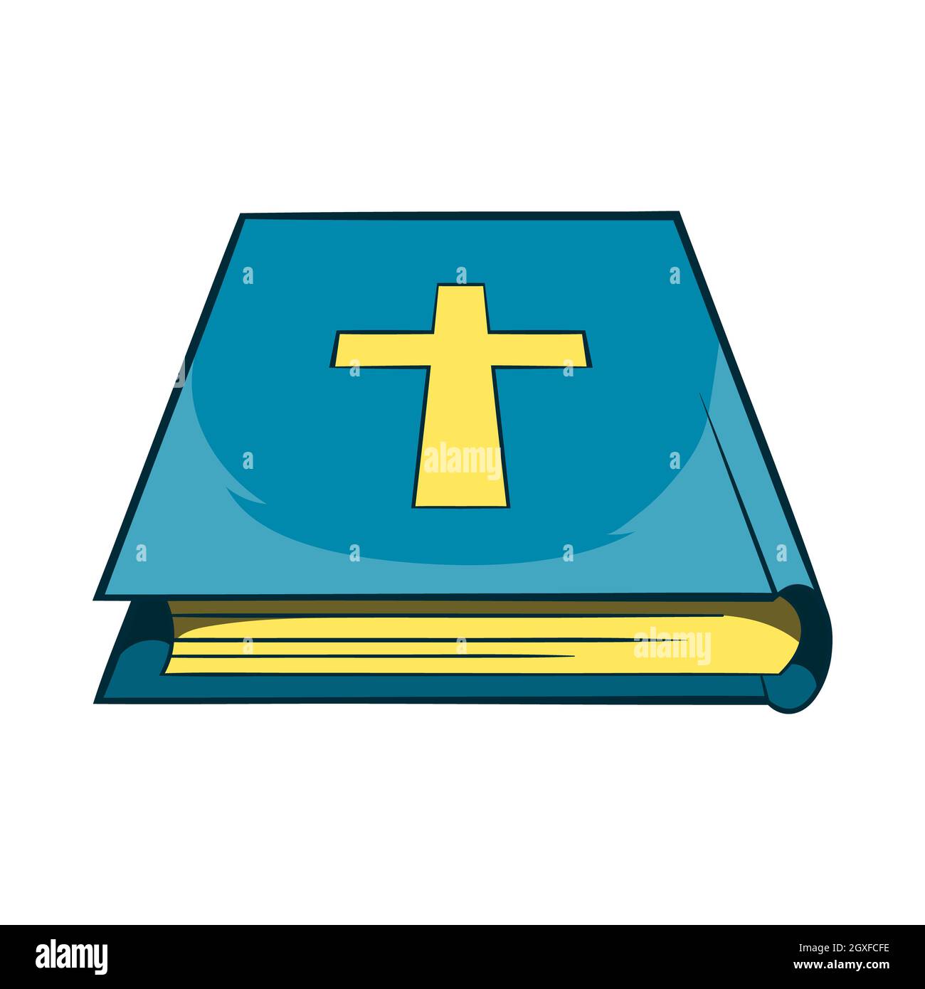 Book Of the Bible icon in cartoon style isolated on white background ...