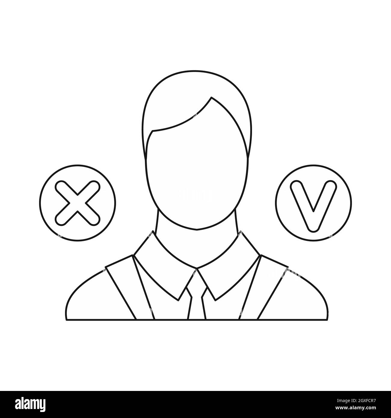 Selection icon in outline style isolated on white background Stock ...