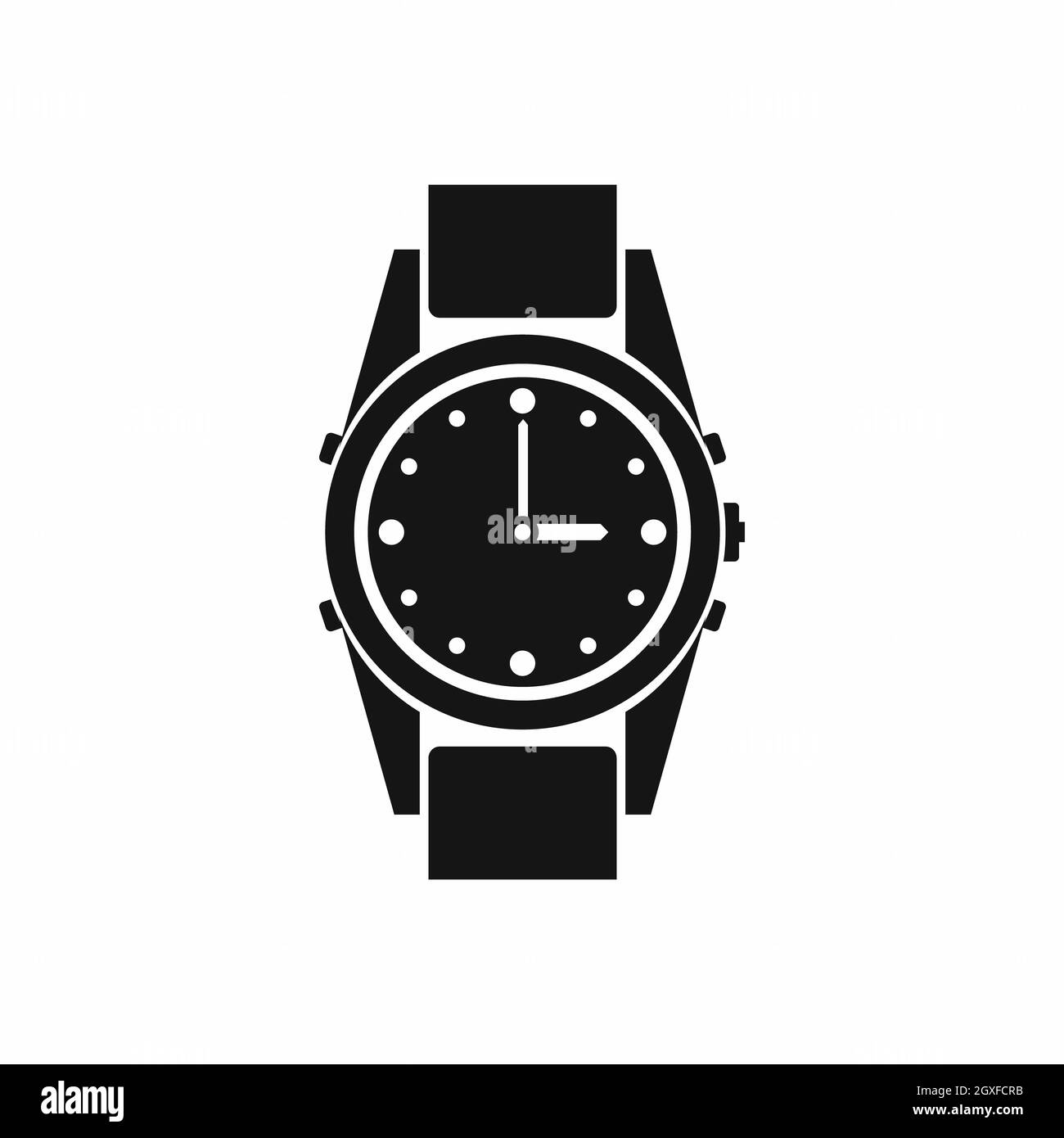 Swiss watch icon in simple style isolated on white background Stock ...