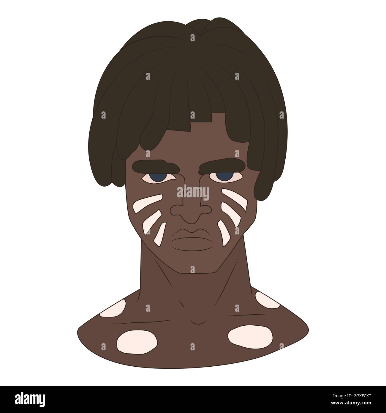 Aboriginal human icon in cartoon style isolated on white background ...