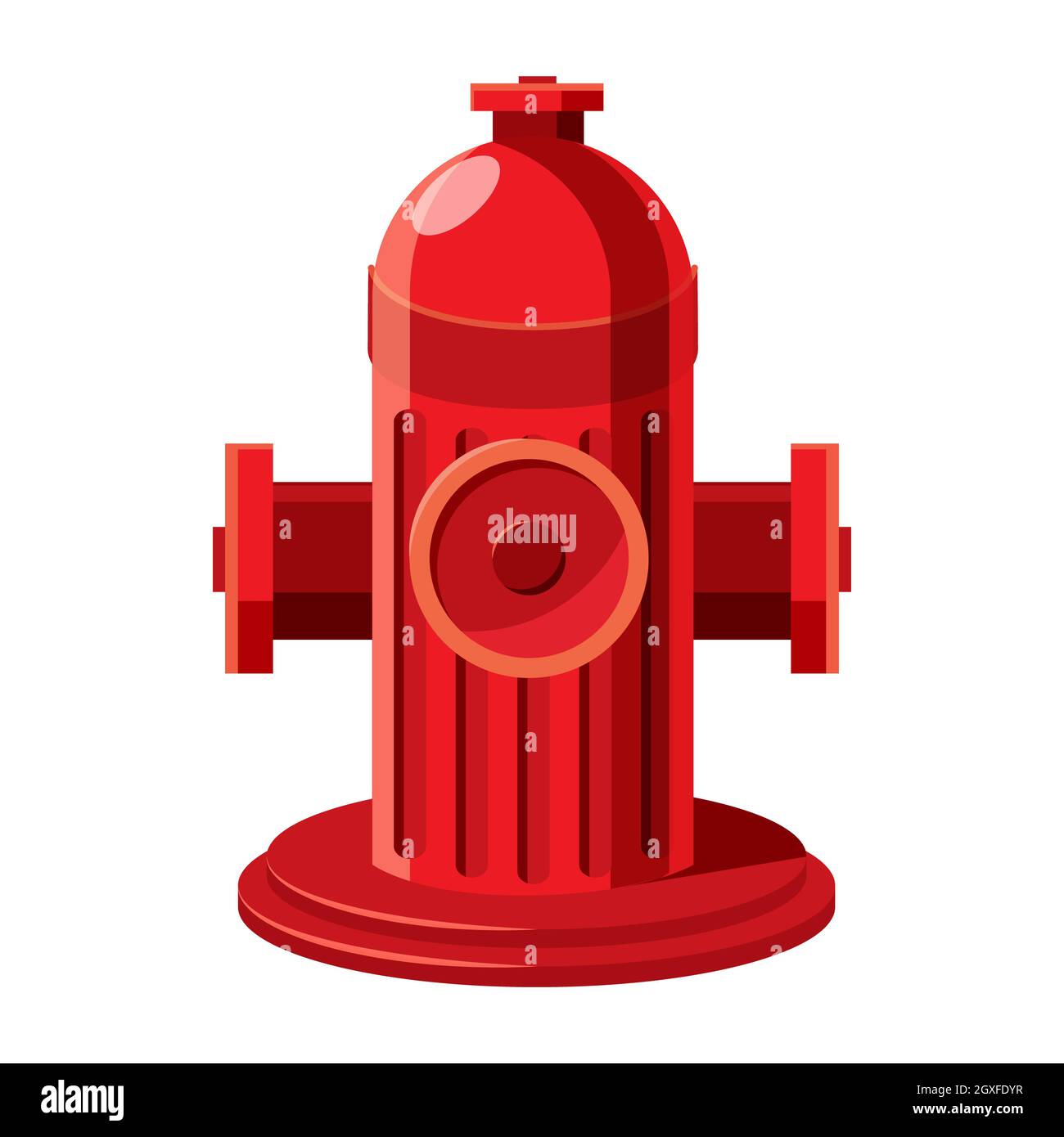 Fire hydrant icon in cartoon style on a white background Stock Photo ...