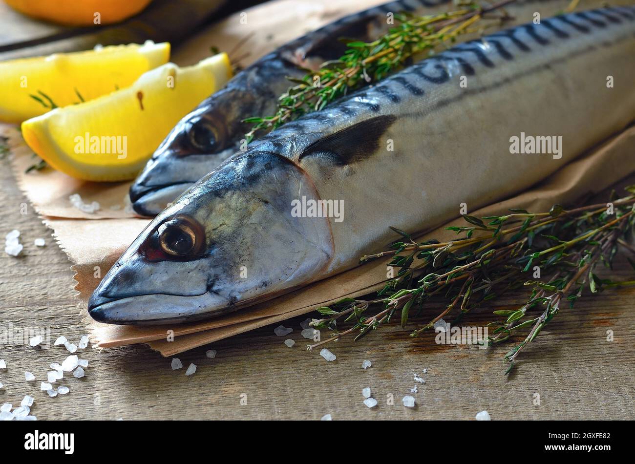 a naturally cooked fish recipes Stock Photo - Alamy