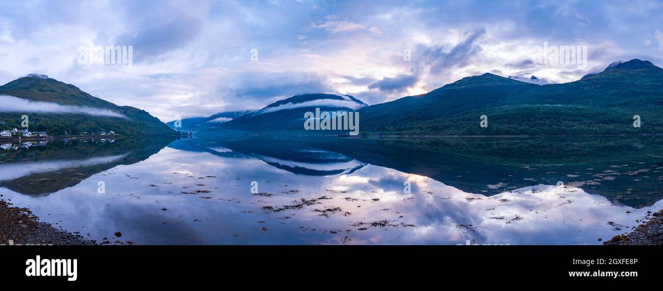 Beautiful sunset over loch hi-res stock photography and images - Alamy