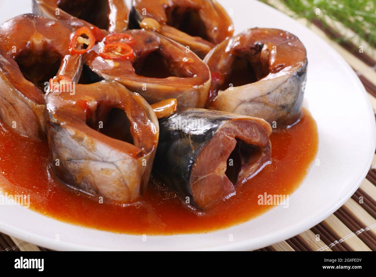 a naturally cooked fish recipes Stock Photo - Alamy
