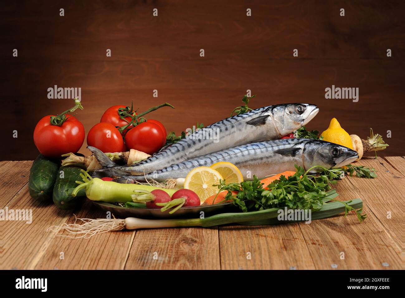 a naturally cooked fish recipes Stock Photo - Alamy