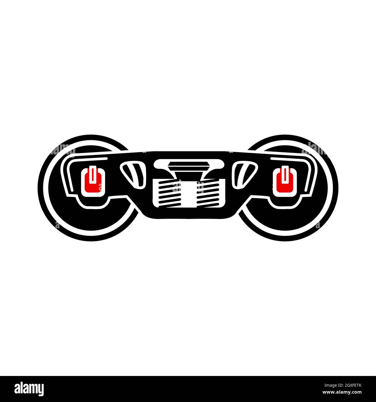 Train wheels icon in simple style isolated on white background Stock ...