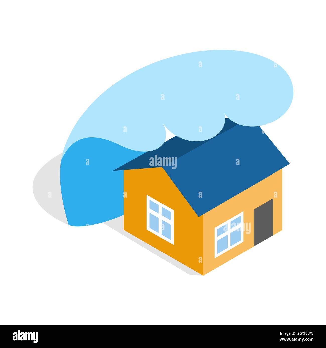 Tsunami drawing Cut Out Stock Images & Pictures - Alamy