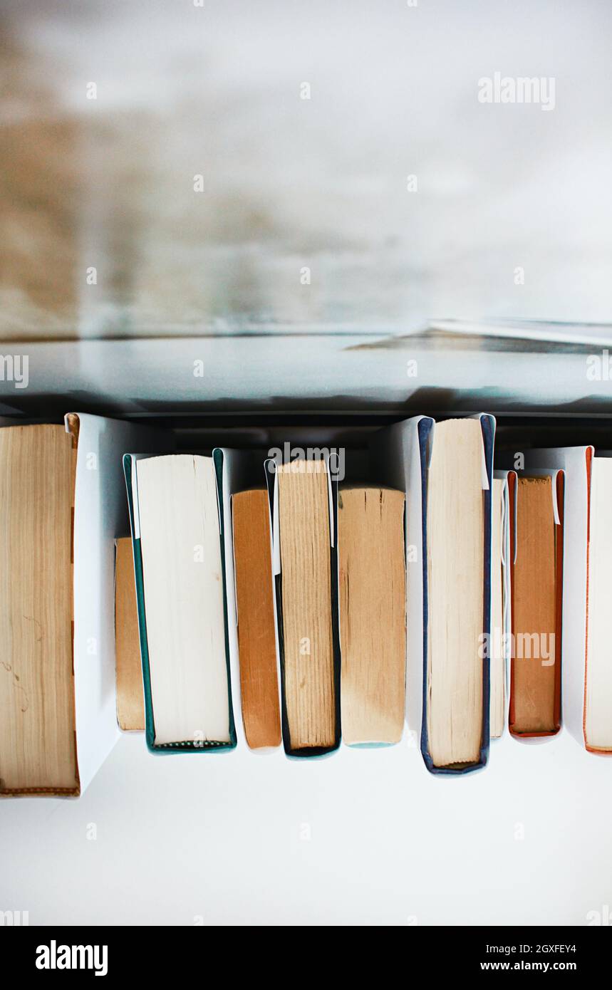 Books an readers, letters and library Stock Photo - Alamy