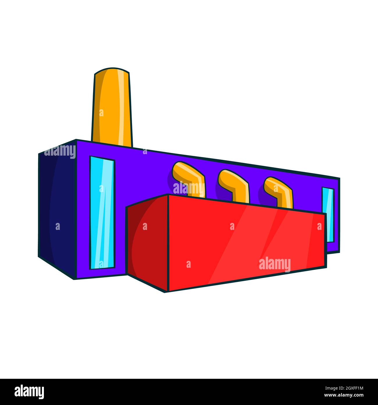 Receiving of malt icon in cartoon style isolated on white background ...