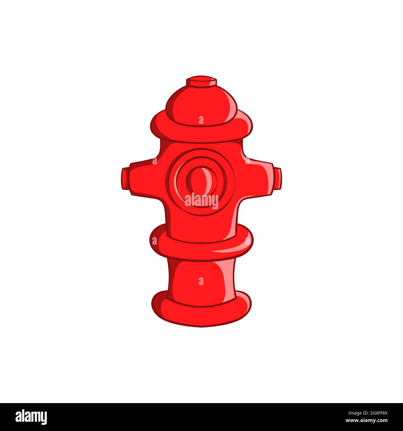 Fire hydrant icon in cartoon style isolated on white background ...