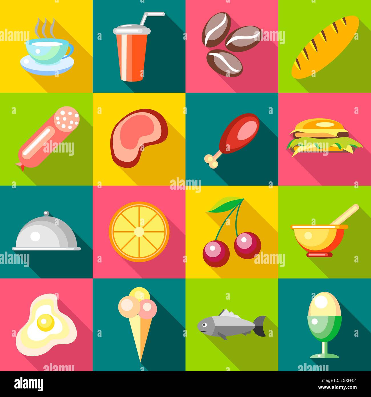 Coke icon fast food design hi-res stock photography and images - Alamy