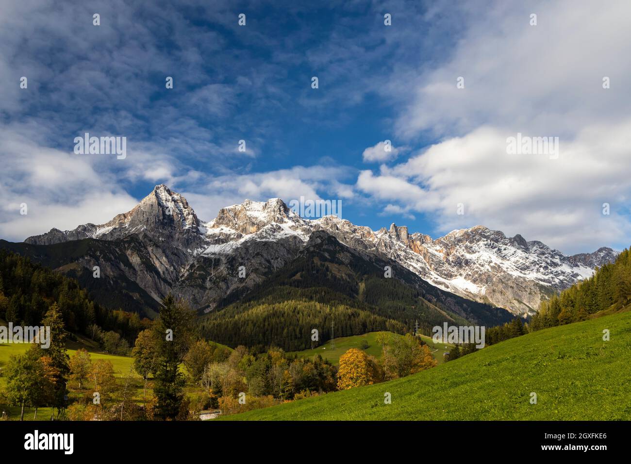 Autumn Austrian Alps nearby Bischofshofen Stock Photo - Alamy