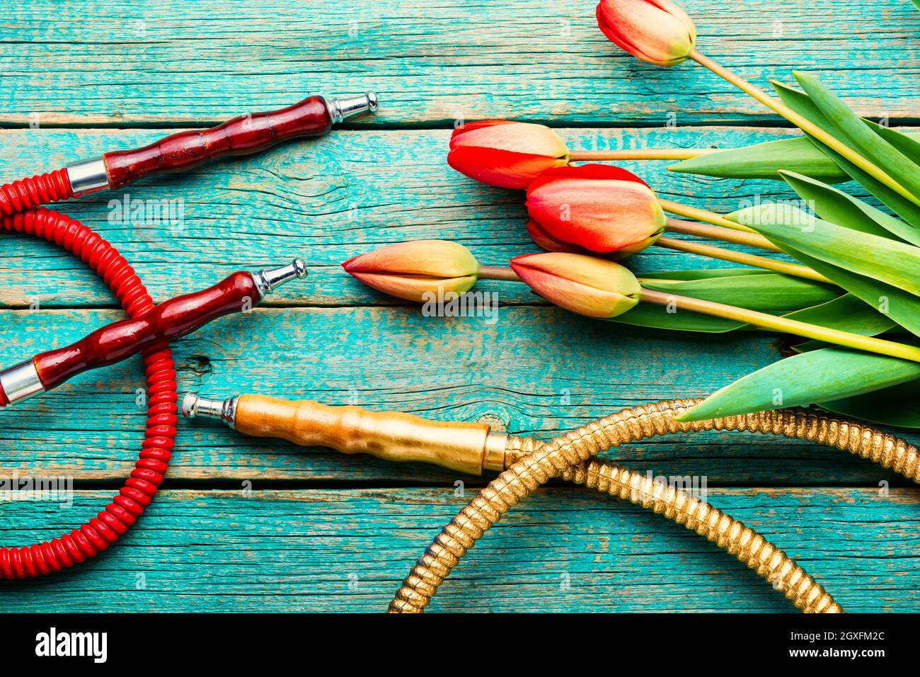 Delicious Turkish smoking shisha.Hookah smoking.Kalian with tobacco ...