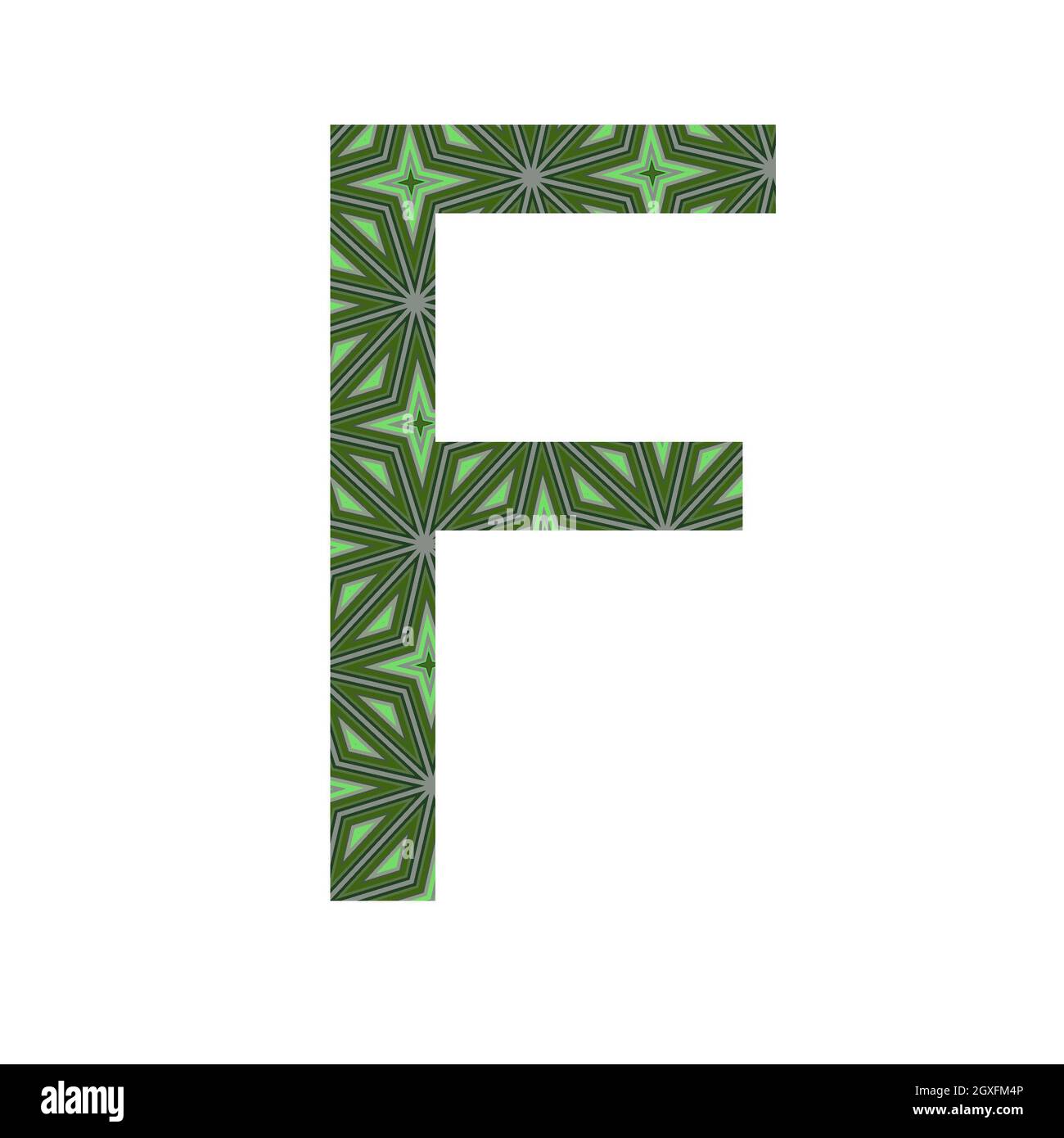 Green Letter F