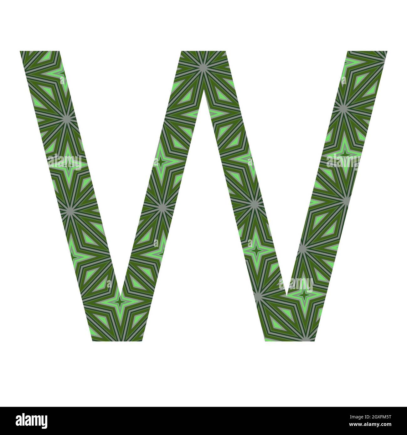 Green Letter W