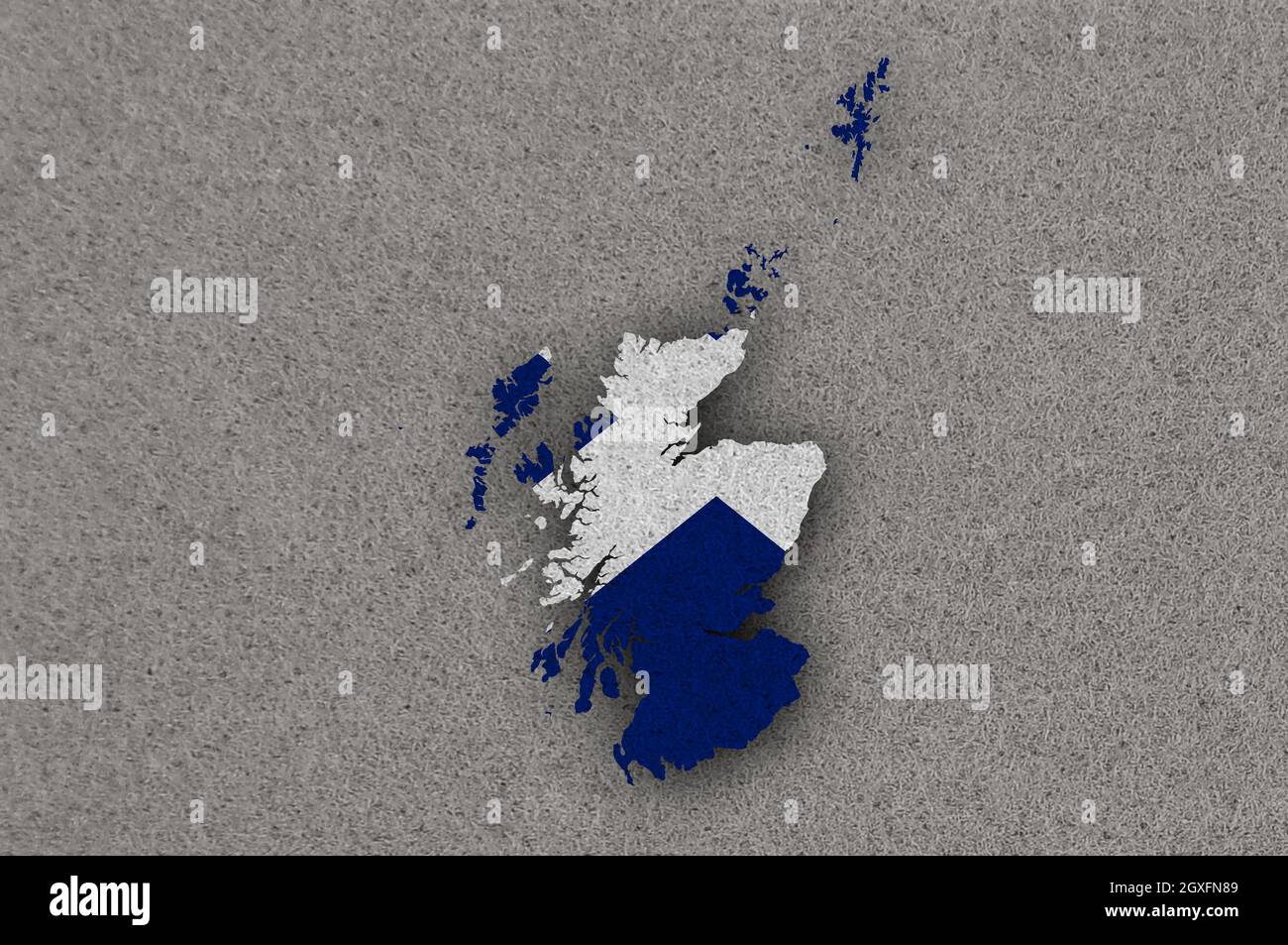 Outline map flag scotland hi-res stock photography and images - Alamy
