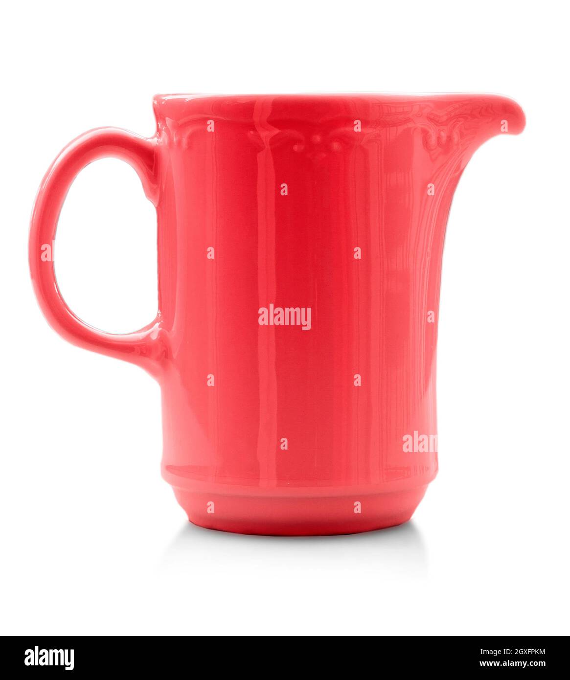 The red cup isolated on white background. Close up Stock Photo - Alamy