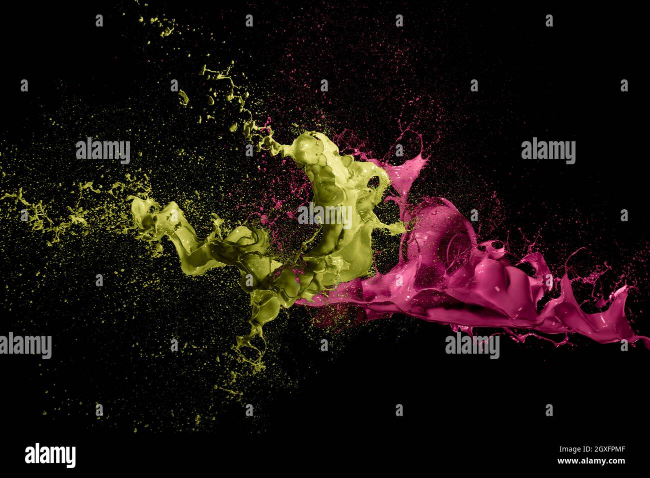 Pink liquid dripping on black hi-res stock photography and images - Alamy