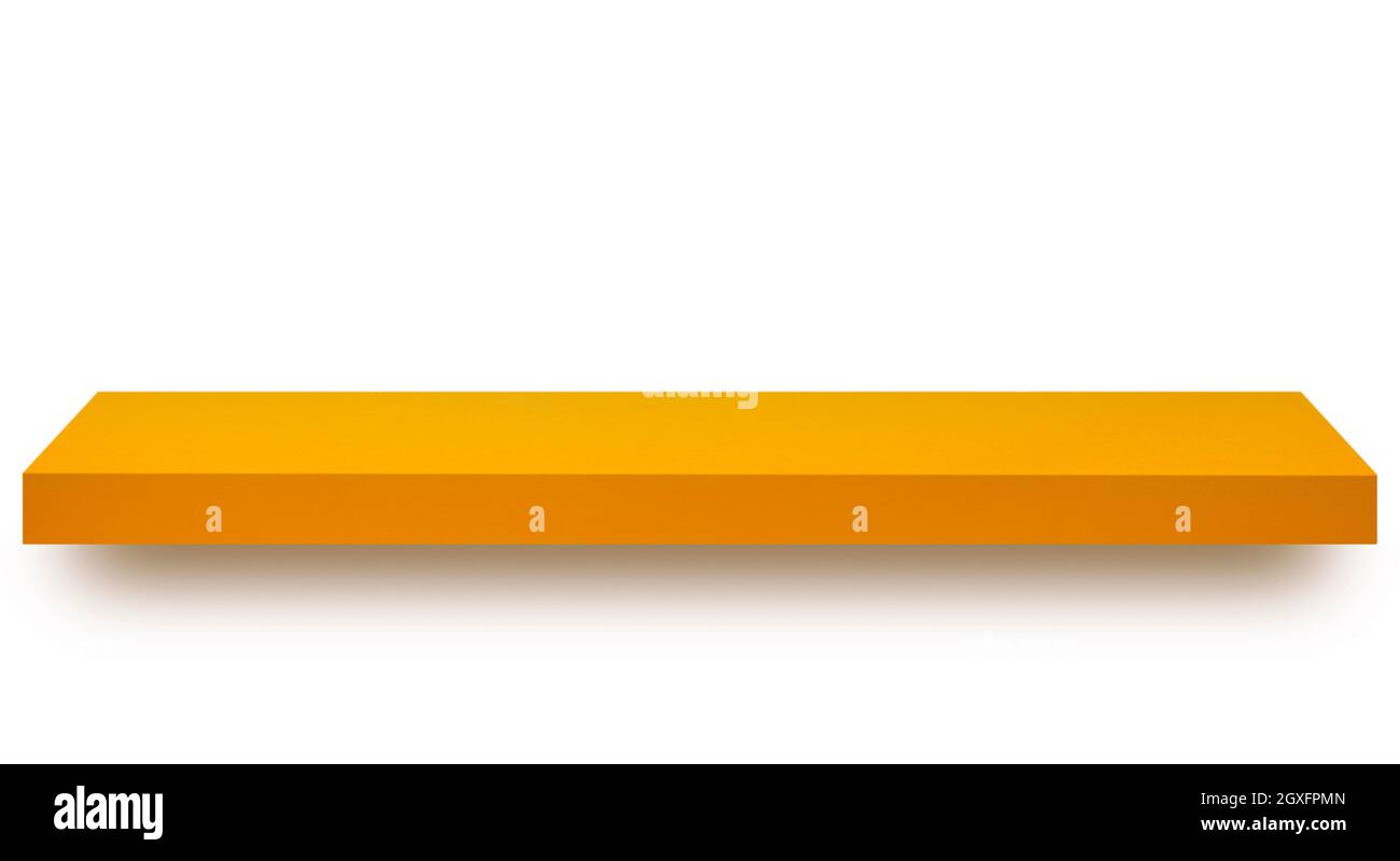 Modern empty shelf on Cut Out Stock Images & Pictures - Alamy