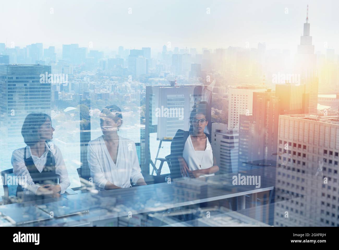 Business people work together in office. Concept of teamwork and ...