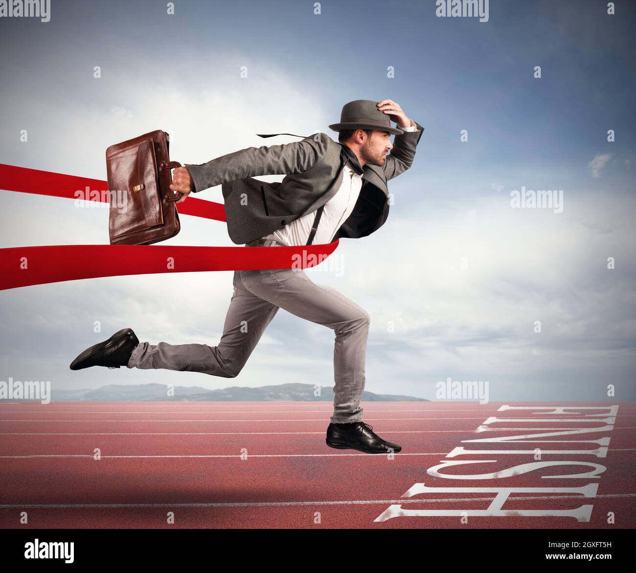 Beyond the finish line hi-res stock photography and images - Alamy