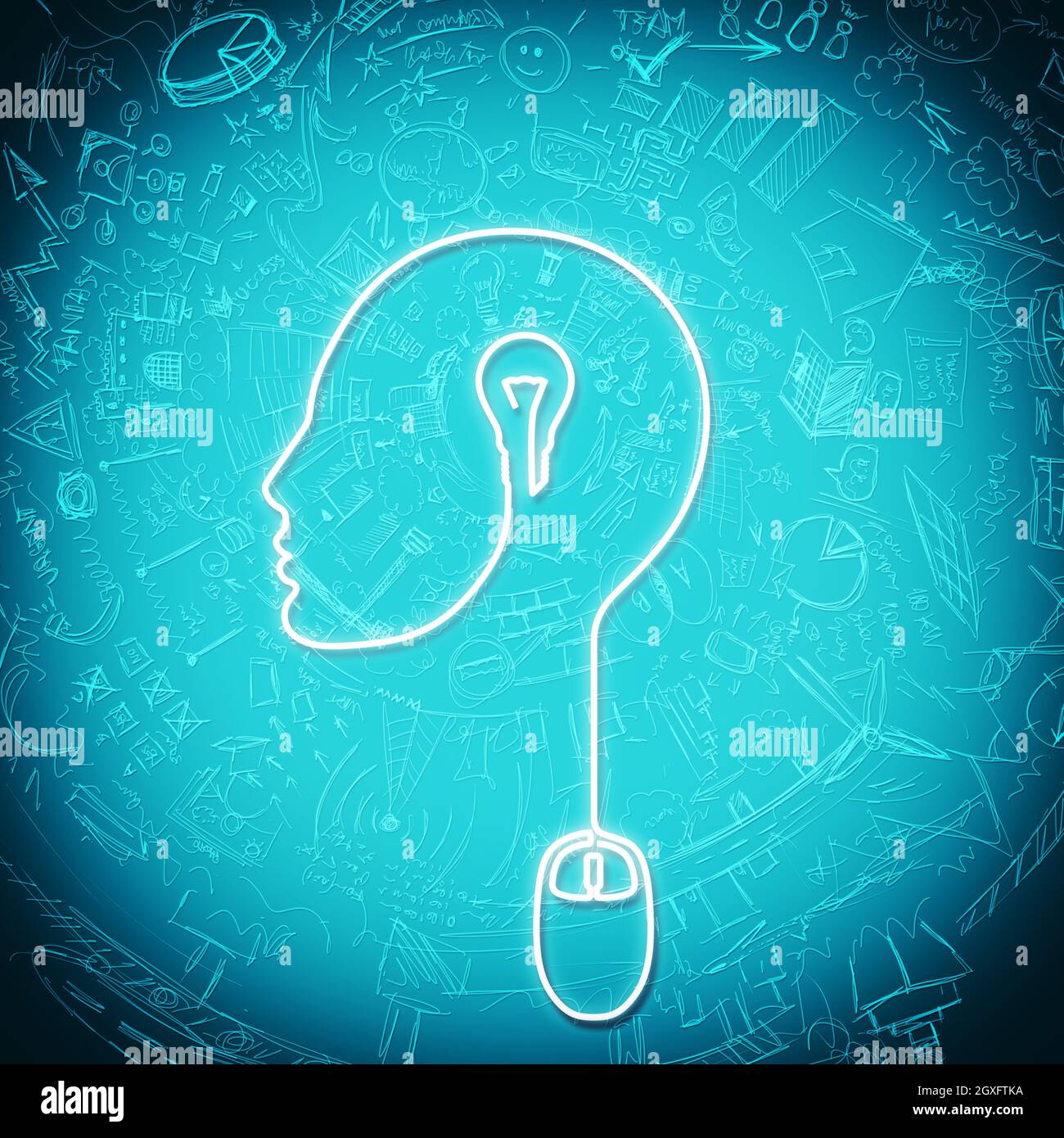 Wire electrical mouse that forms a face Stock Photo - Alamy