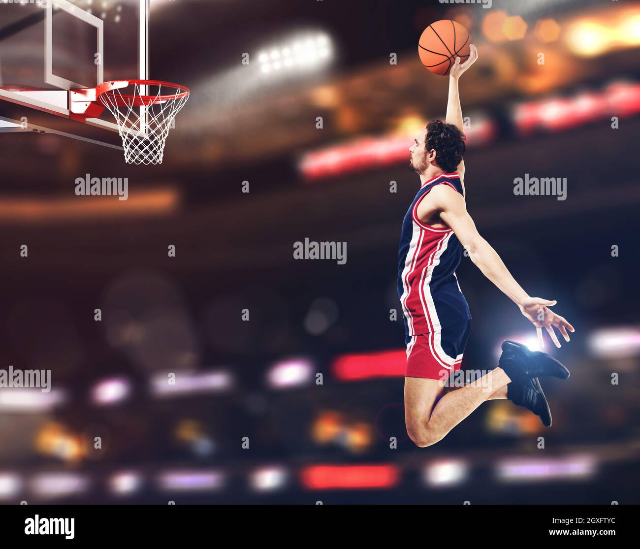 Playing basketball stadium audience hi-res stock photography and images ...